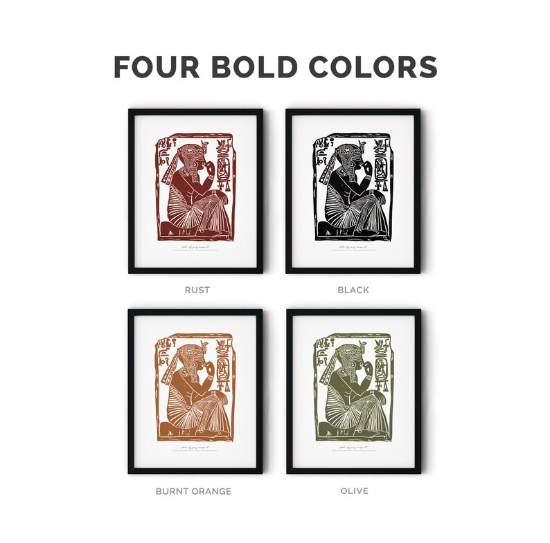 Ancient Egyptian Young Ramesses II Archival Art Print | Etsy