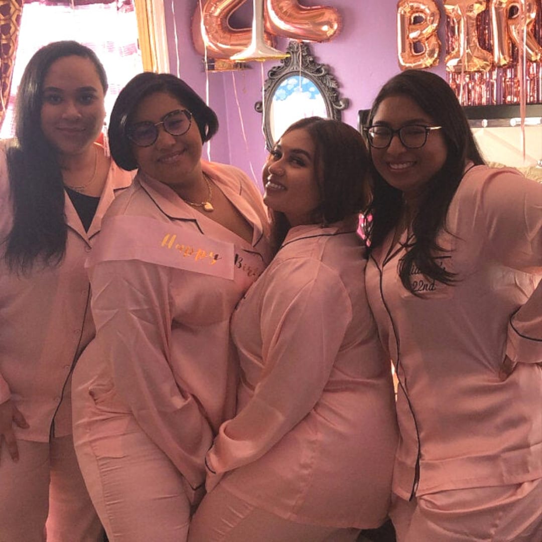 Plus Size Pajamas, Bridesmaid Pjs, Silk Pajamas, Personalized Pajamas ...