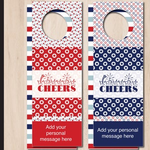 Printable PATRIOTIC Wine Gift Tag. 4th of July. Memorial Day. Labor Day ...
