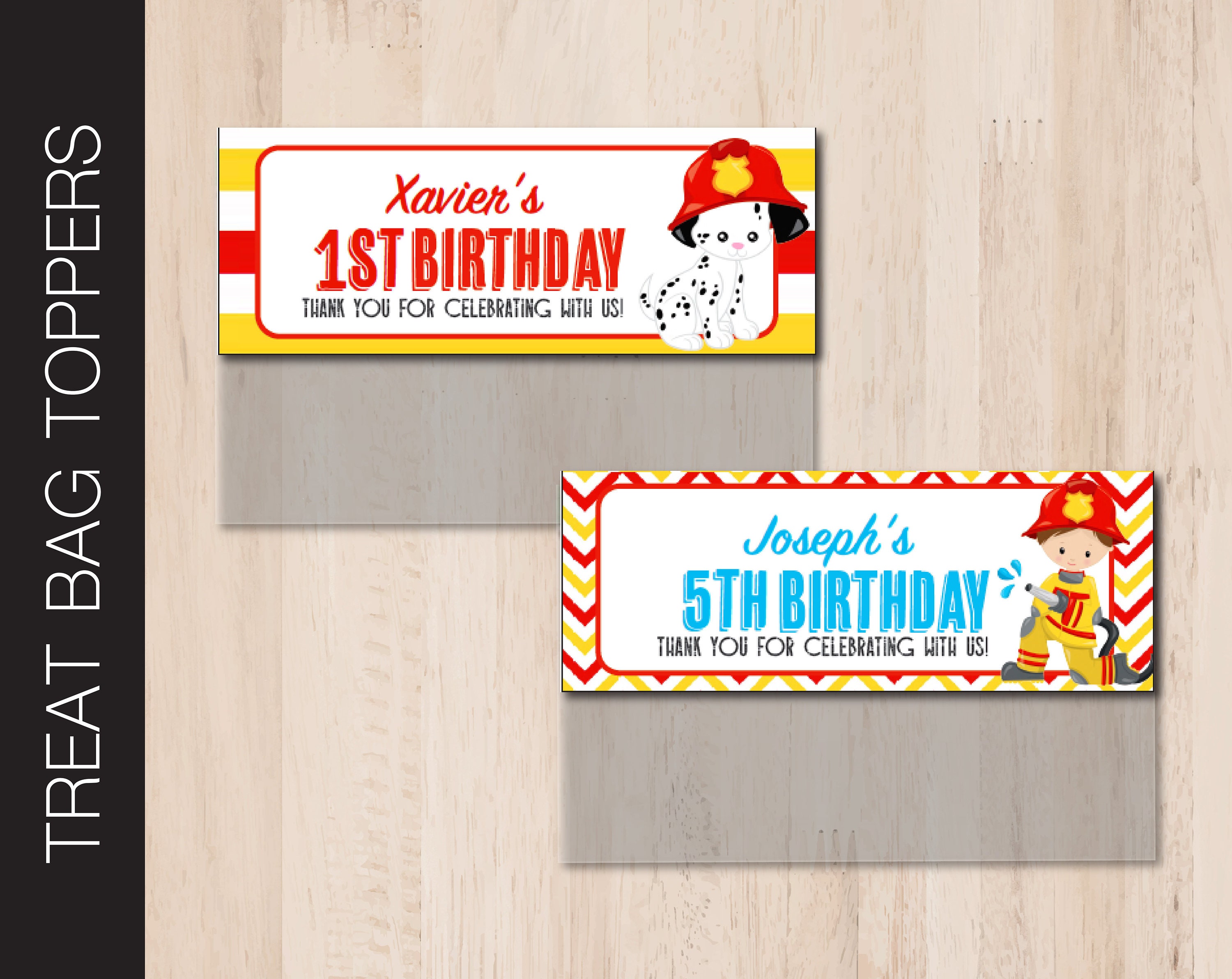 Printable BIRTHDAY Treat Bag Topper Candy Bag Party Favor | Etsy