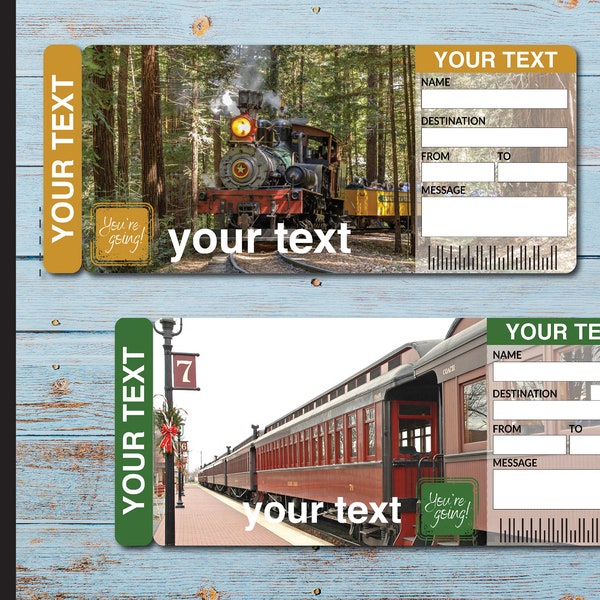 Fake Train Ticket - Etsy