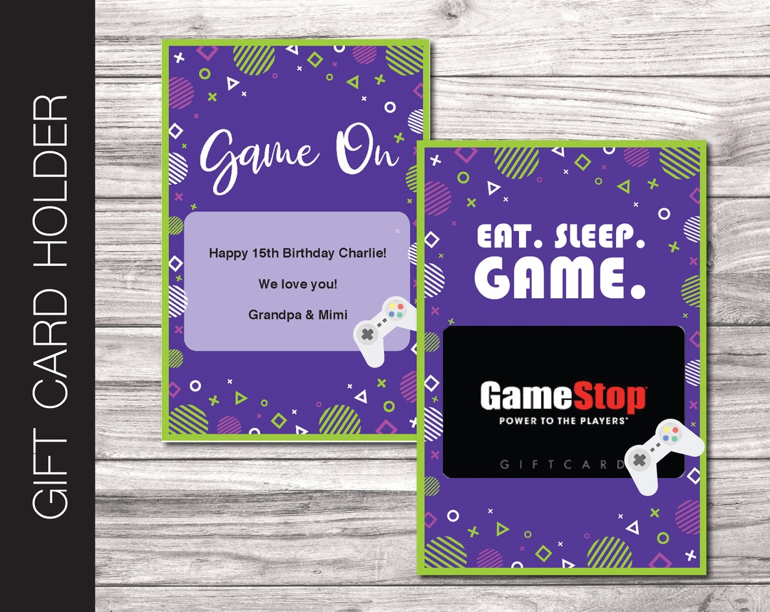 Printable VIDEO GAME Gift Card Holder. Teen Gift. Gamer Gift. Video ...