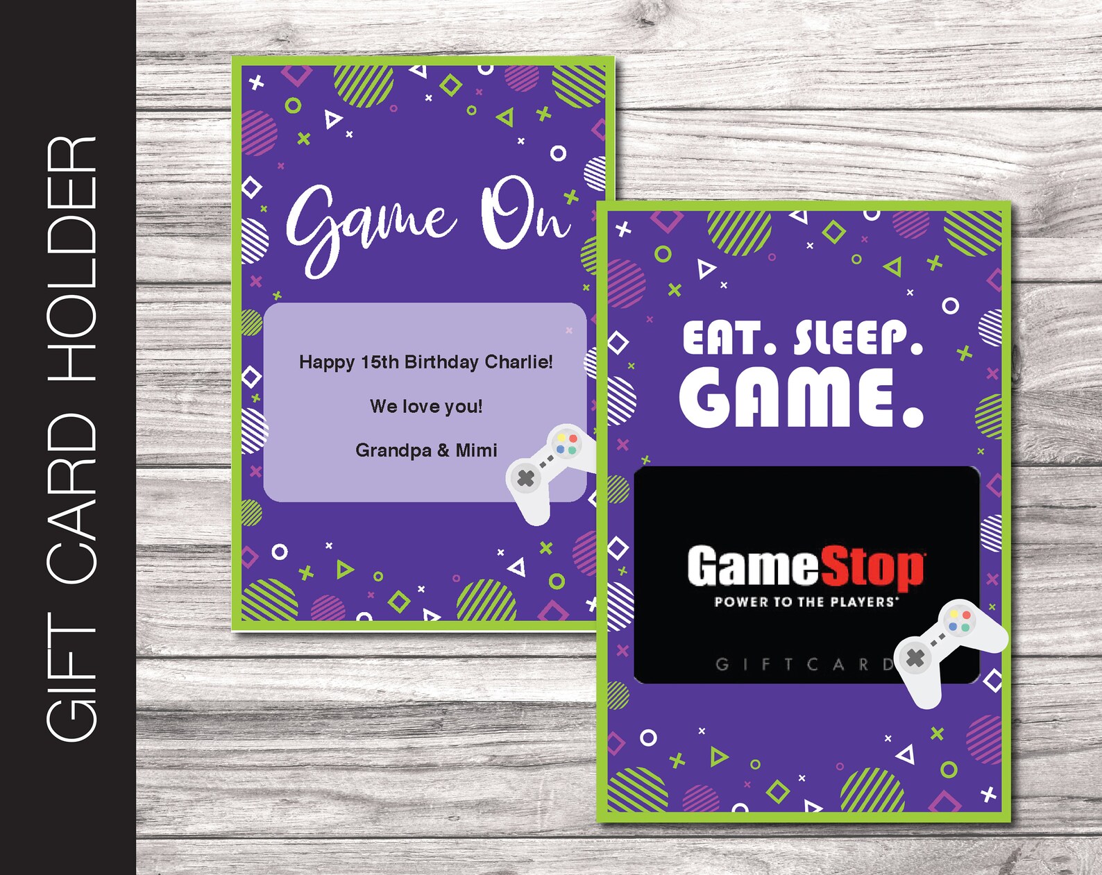 Printable VIDEO GAME Gift Card Holder. Teen Gift. Gamer Gift. | Etsy