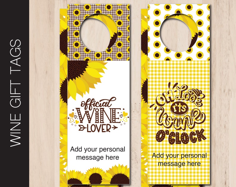 Printable EDITABLE Wine Gift Tag. Dinner Party. Girls Night. - Etsy