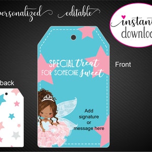 Editable SWEET TREATS Gift Tags. Gift Cards for Friends, Family ...