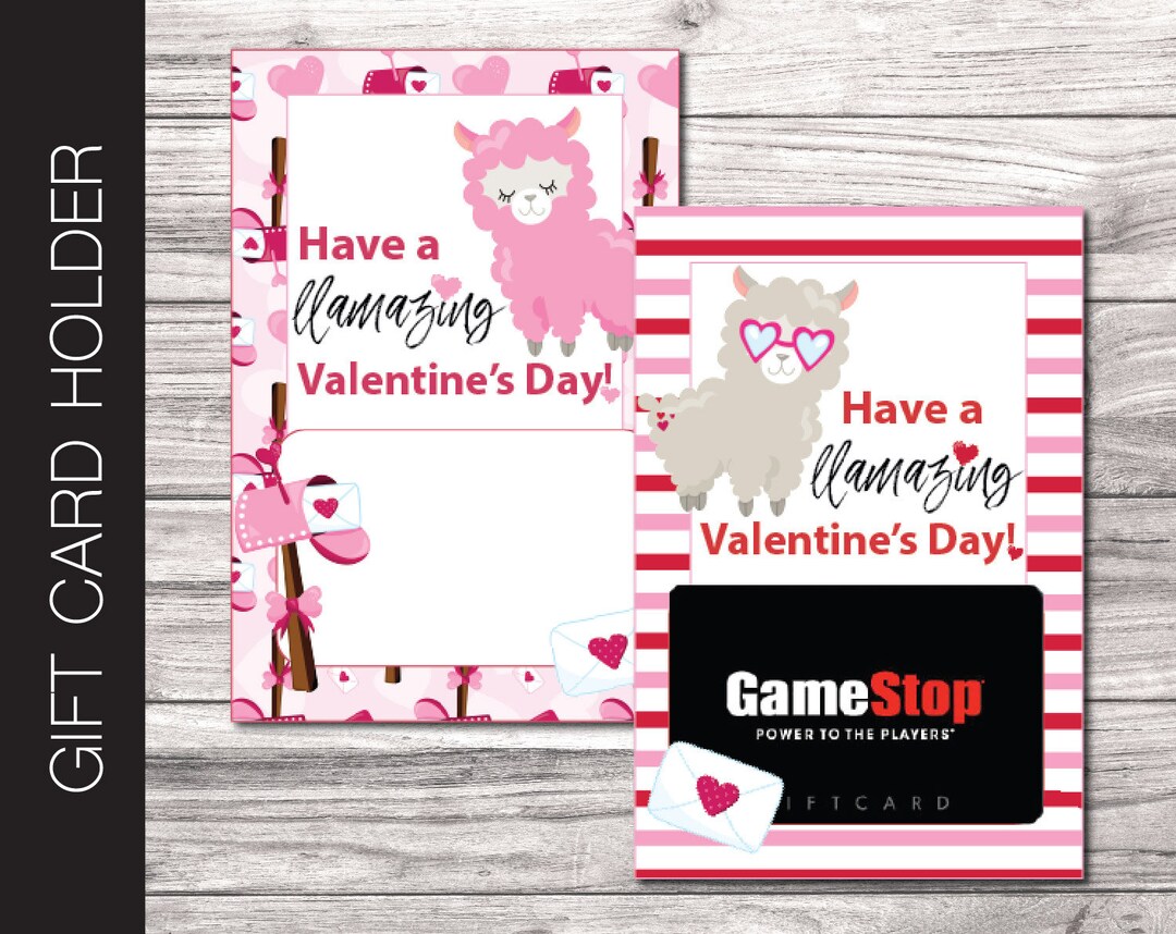 Printable VALENTINES Llama Gift Card Holder. Have a Llamazing Valentine ...