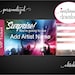 Printable CONCERT Surprise Ticket. Editable Artist | Band | Venue VIP ...