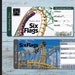 Printable SIX FLAGS Surprise Gift Ticket. Boarding Pass. Trip Ticket ...