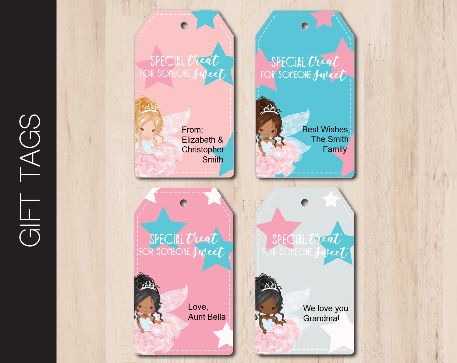 Editable SWEET TREATS Gift Tags. Gift Cards for Friends - Etsy