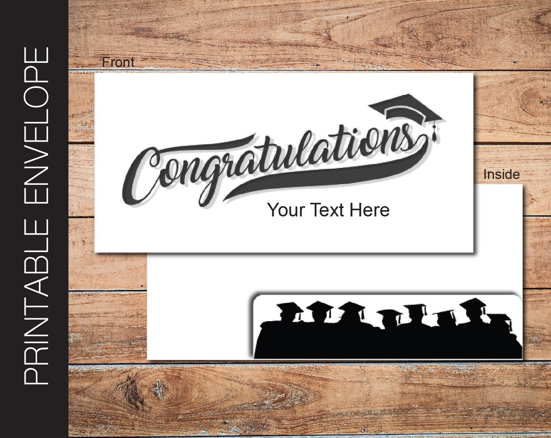 Printable GRADUATION Envelope for Gift Tickets, Vouchers, Boarding ...