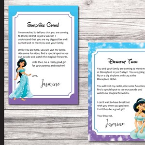Printable JASMINE Personalized Letters Surprise Trip Reveal. - Etsy
