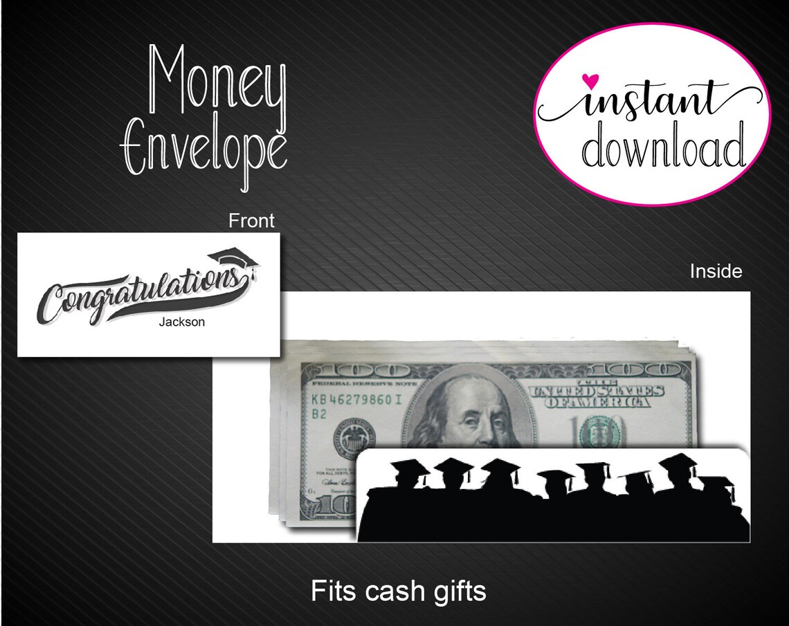 Printable GRADUATION Envelope for Gift Tickets, Vouchers, Boarding ...