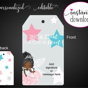 Editable SWEET TREATS Gift Tags. Gift Cards for Friends, Family ...