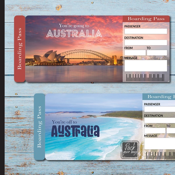 Boarding Pass - Etsy Canada