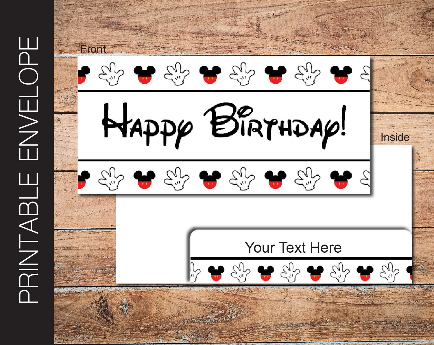 Printable BIRTHDAY Envelope for Gift Tickets Vouchers | Etsy
