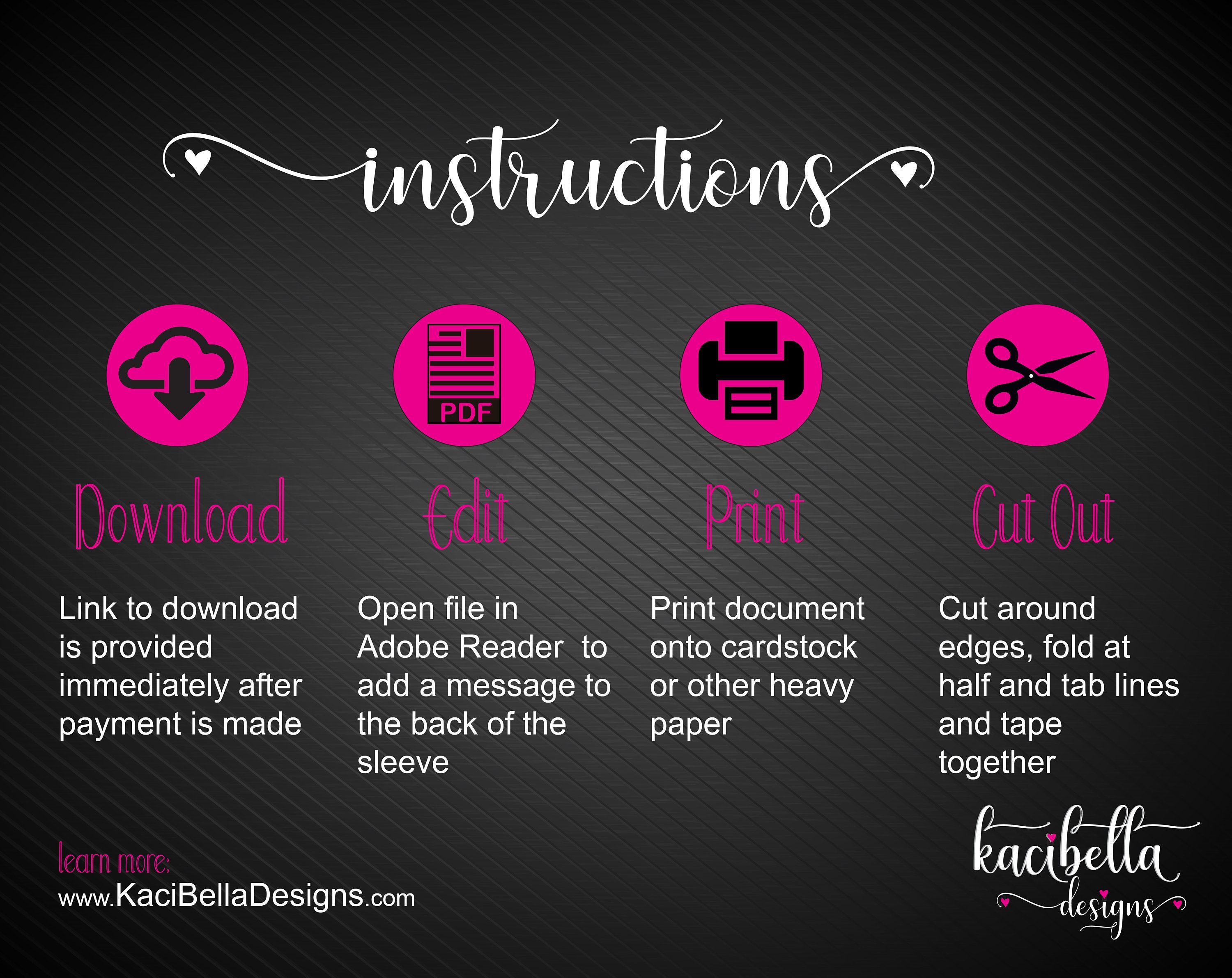 Printable CHRISTMAS Gift Card Sleeve / Envelope. Merry - Etsy