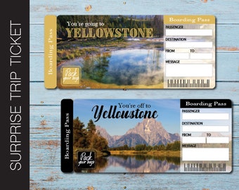 Printable LAS VEGAS Surprise Trip Gift Ticket. Boarding Pass. Printable ...