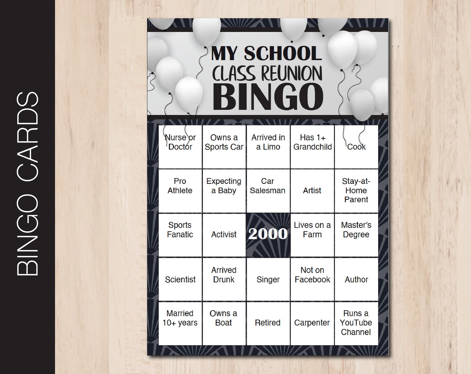 Printable CLASS REUNION Bingo Game 40 Print ready Or Etsy printable-class-reunion-bingo-game-40-print-ready-or-etsy
