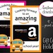 Printable BACK to SCHOOL Amazon Gift Card Holder. Bus. Looking Forward ...