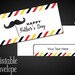 Printable FATHERS DAY Envelope for Gift Tickets Vouchers - Etsy