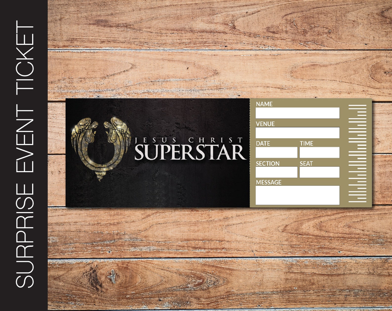 Printable JESUS CHRIST SUPERSTAR Broadway Surprise Ticket. - Etsy
