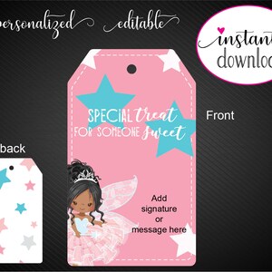 Editable SWEET TREATS Gift Tags. Gift Cards for Friends, Family ...