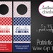 Printable PATRIOTIC Wine Gift Tag. 4th of July. Memorial Day. Labor Day ...