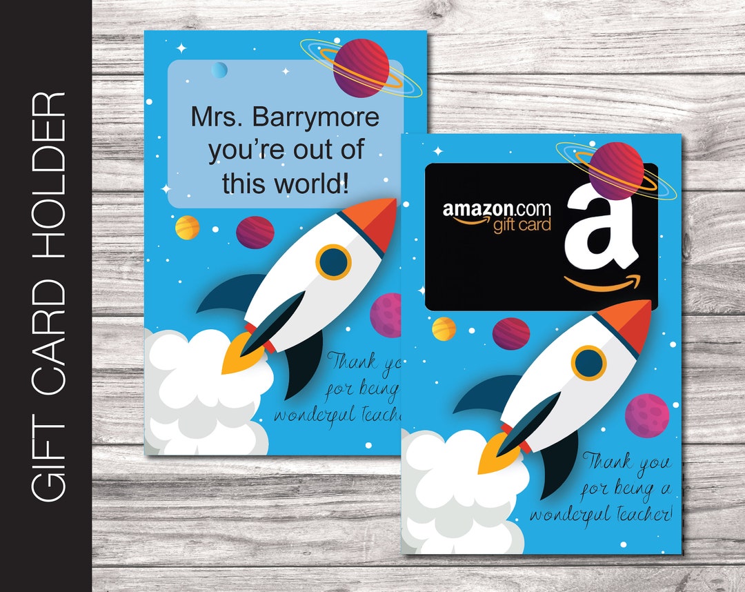 Printable TEACHER APPRECIATION Gift Card Holder. Thank You for - Etsy