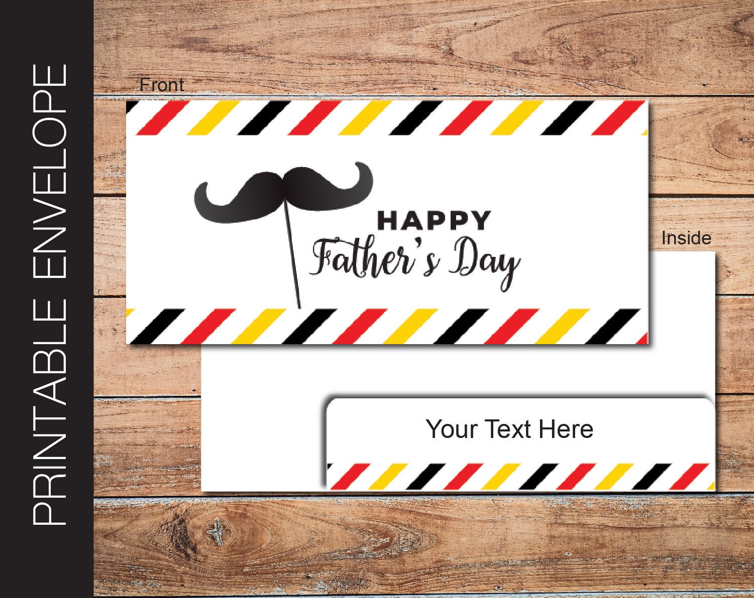 Printable FATHERS DAY Envelope for Gift Tickets Vouchers | Etsy