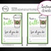 Printable COFFEE Gift Card Holder. 5 Colors. Thanks a Latte - Etsy
