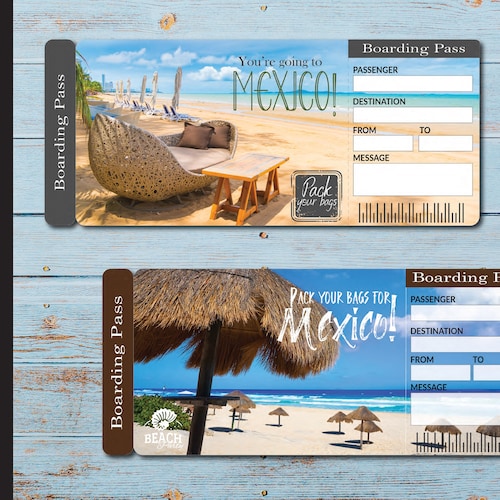 Printable Adventure Trip Ticket Surprise Vacation Ticket | Etsy