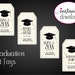 Editable GRADUATION Themed Gift Tags. Congratulations Graduate. Class ...