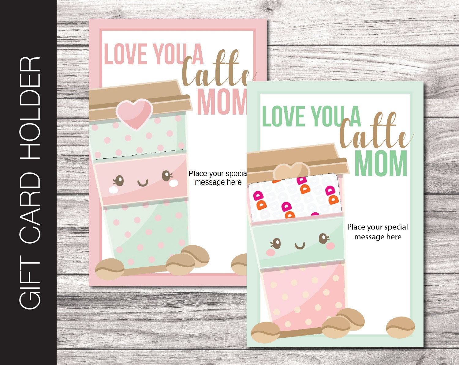 Printable MOTHERS DAY Coffee Gift Card Holder. for Starbucks | Etsy
