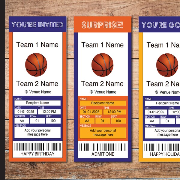 Phoenix Suns Ticket Template Digital - Etsy
