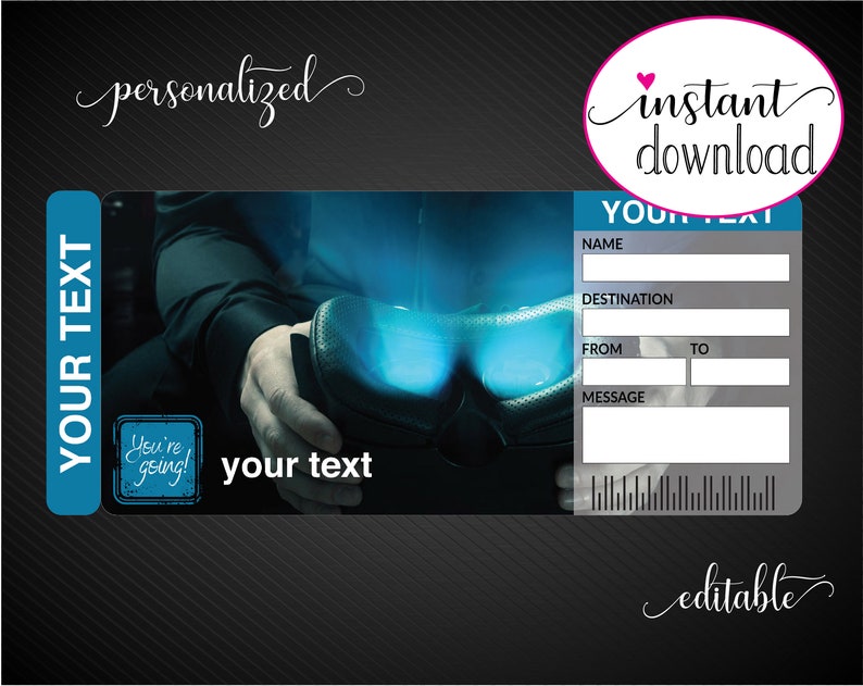 Printable VIRTUAL REALITY or AI Games Surprise Gift Reveal - Etsy