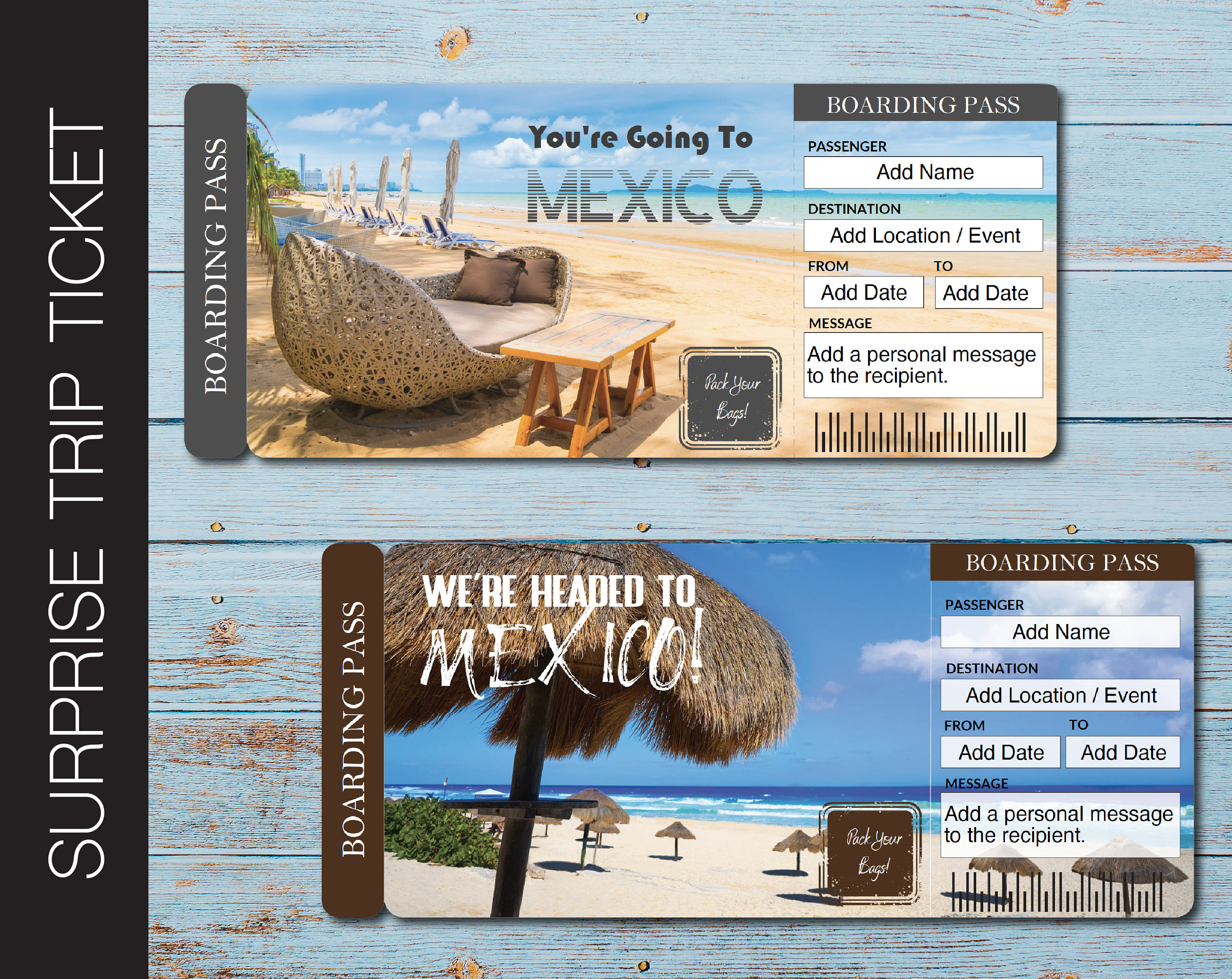 Cabo Vacation Template Printable - Etsy