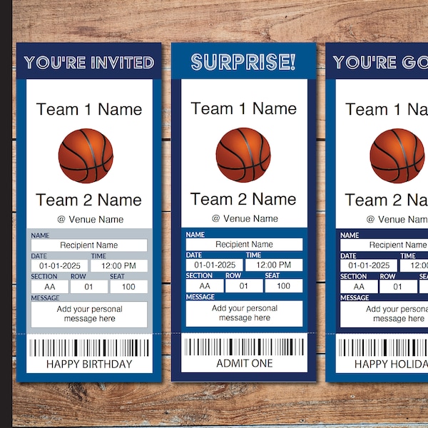 Dallas Mavericks Ticket Template - Etsy