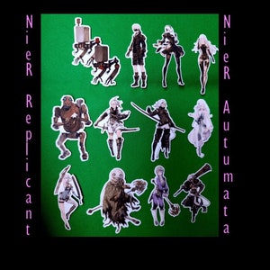 Nier Automata/replicant Sticker - 2B, 9S, A2, Nier, Yonah, Emil, Kaine ...