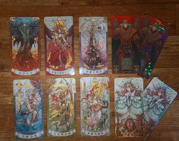 Final Fantasy XIV Astrologian Cards All 8 Holo Options | Etsy