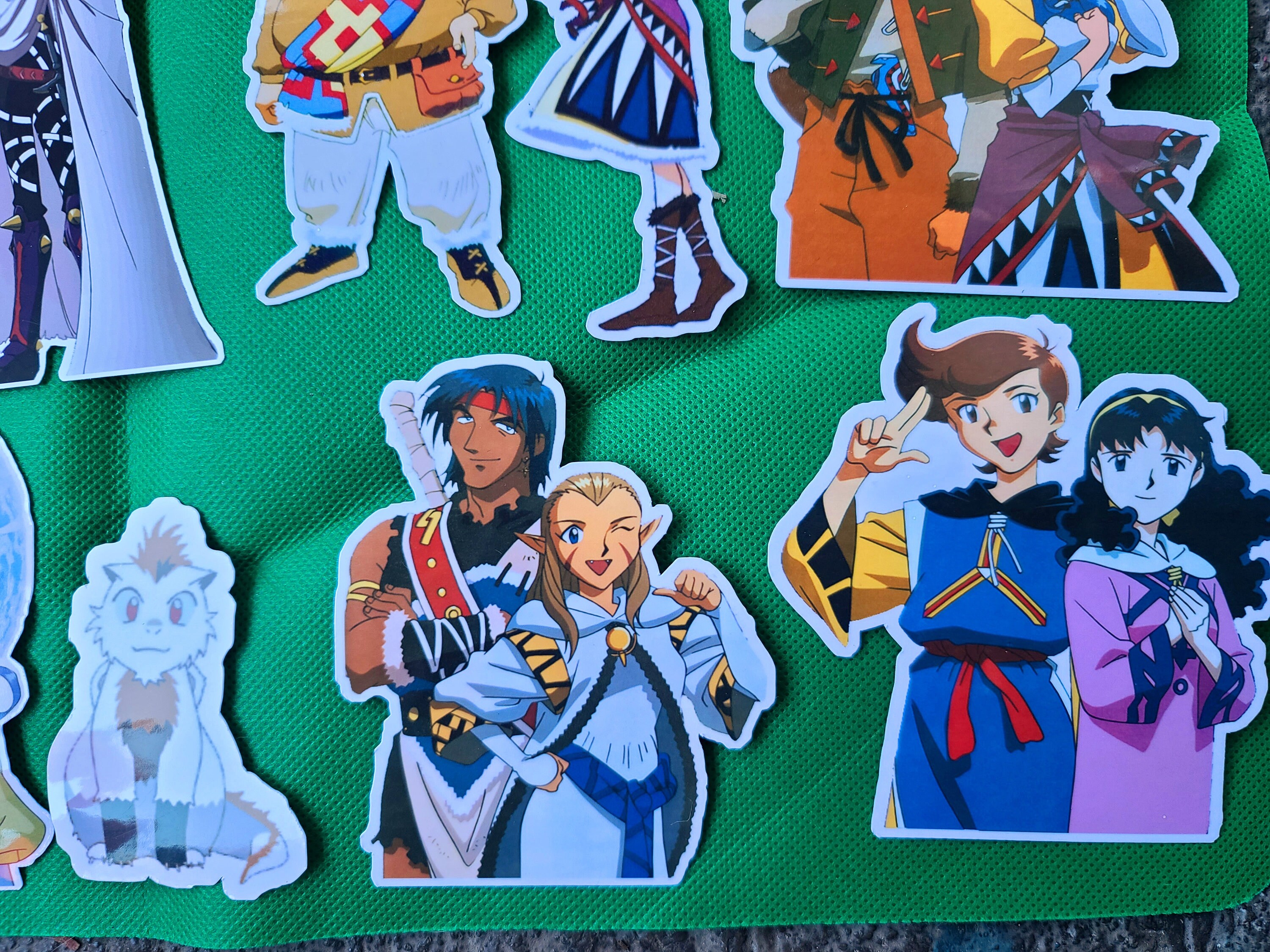 Lunar Silver Star Story Complete Stickers. Alex, Luna, Nash, Mia ...