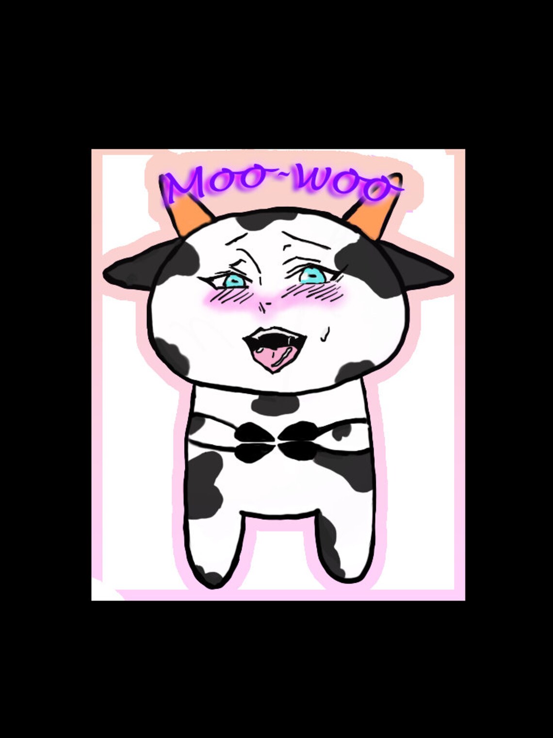 Aheago, Owo, Uwu, Anime, Moowoo Holo Sticker - Etsy