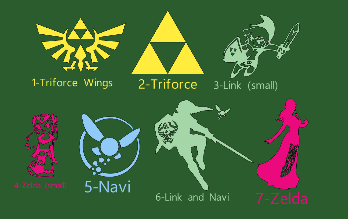 Buy Legend of Zelda Car Decalvinyl. Link. Triforce. Navi, Zelda Online ...
