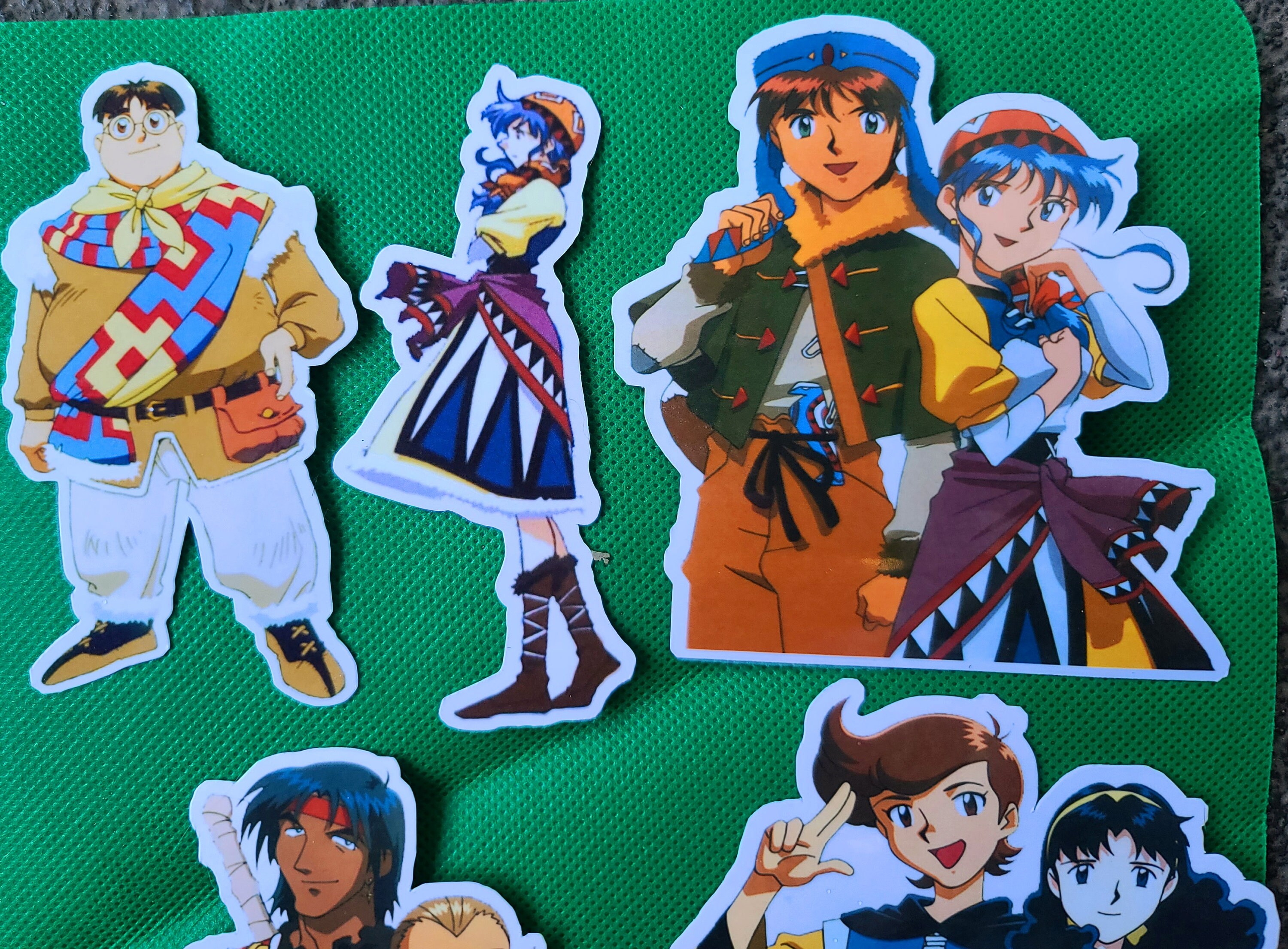 Lunar Silver Star Story Complete Stickers. Alex, Luna, Nash, Mia ...