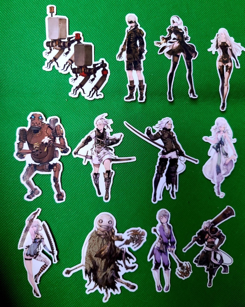 Nier Automata/replicant Sticker - 2B, 9S, A2, Nier, Yonah, Emil, Kaine ...