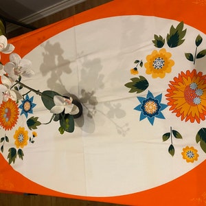 Unique Floral Design Tablecloth, %100 Cotton, Made Ln Turkey - Etsy