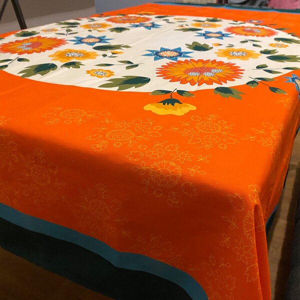 Floral Tablecloth - Etsy