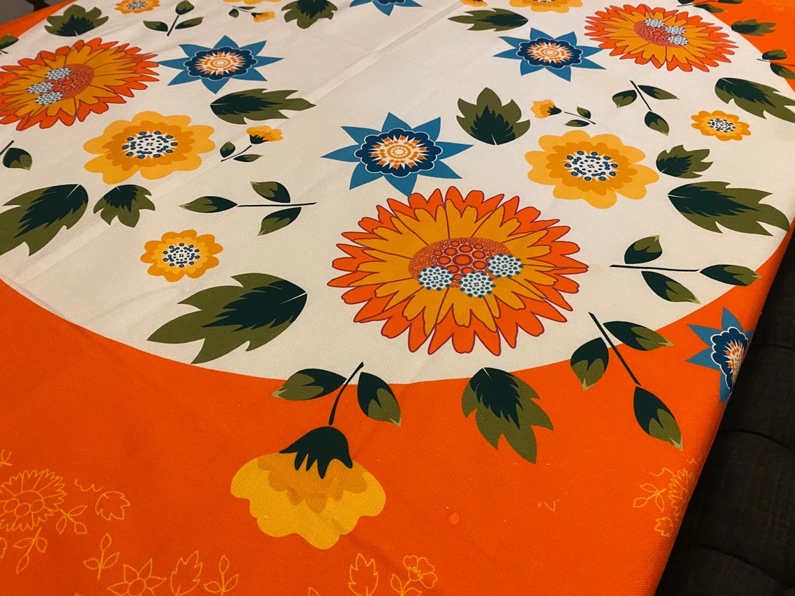 Unique Floral Design Tablecloth, %100 Cotton, Made Ln Turkey - Etsy