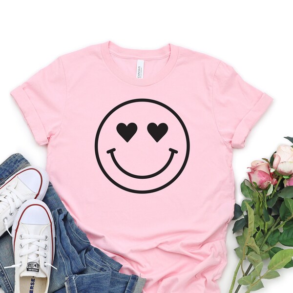 Smiley Face T Shirt - Etsy