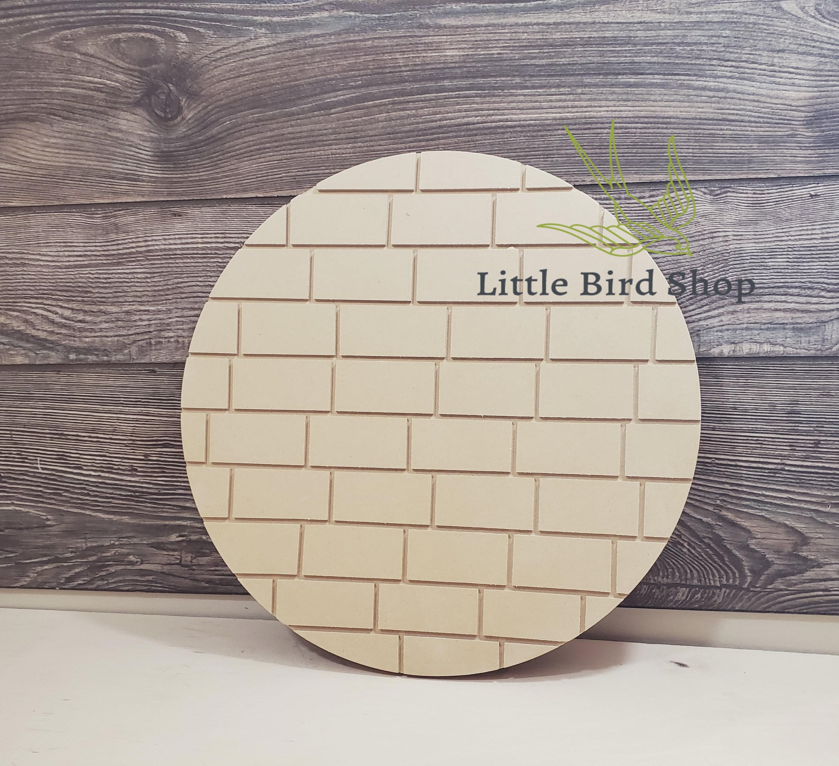 12 Geometric Herringbone MDF Round MDF Circle 12 | Etsy