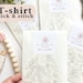 T-shirt Stick and Stitch Designs | Pack of 14 Water-soluble Embroidery ...